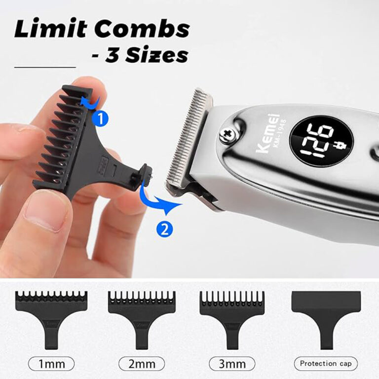 Kemei Hair Clipper KM-1948 Lcd - Al Hatim Cosmetics Trading